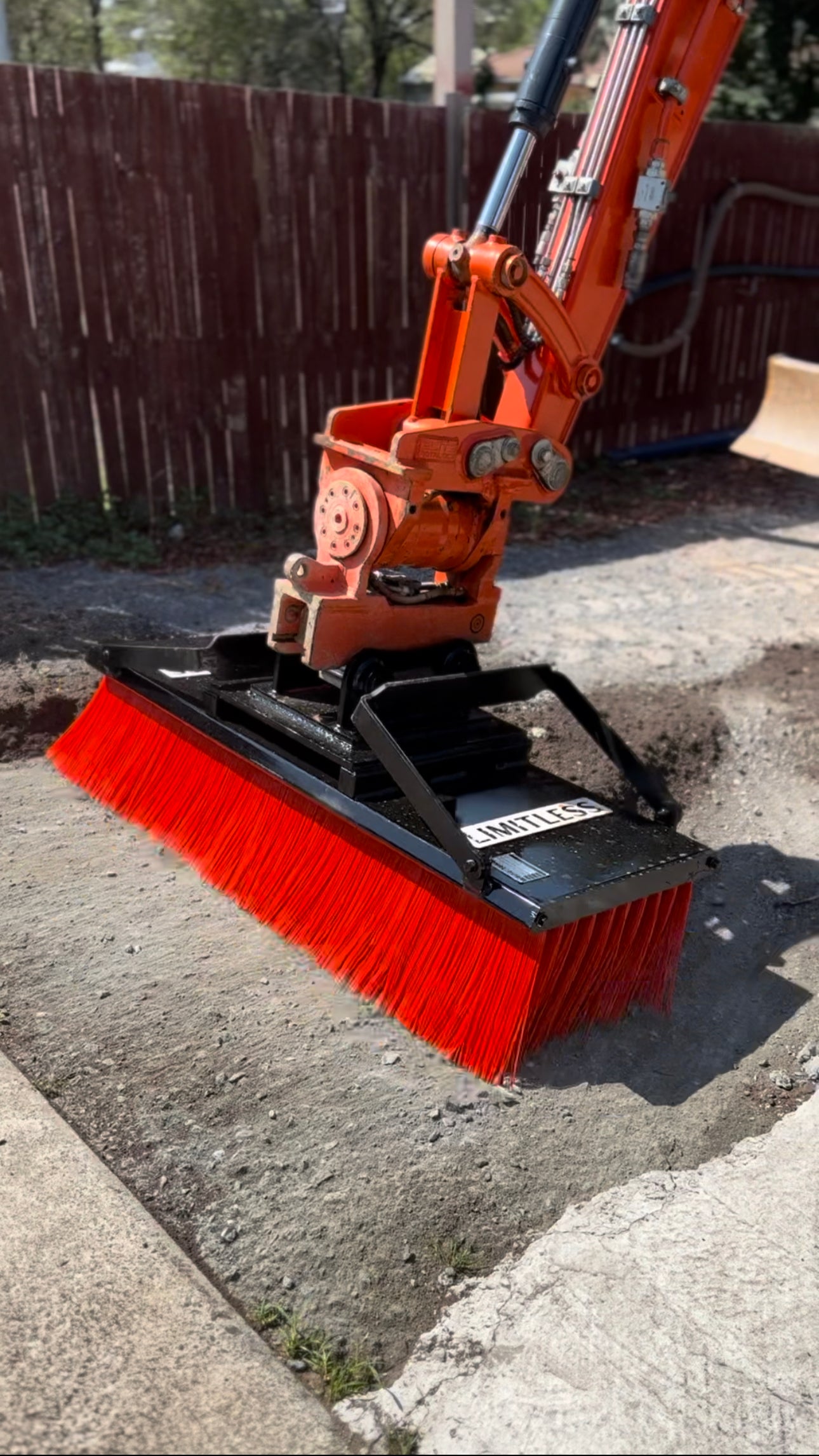 Excavator Brooms – Limitless Attachments Australia