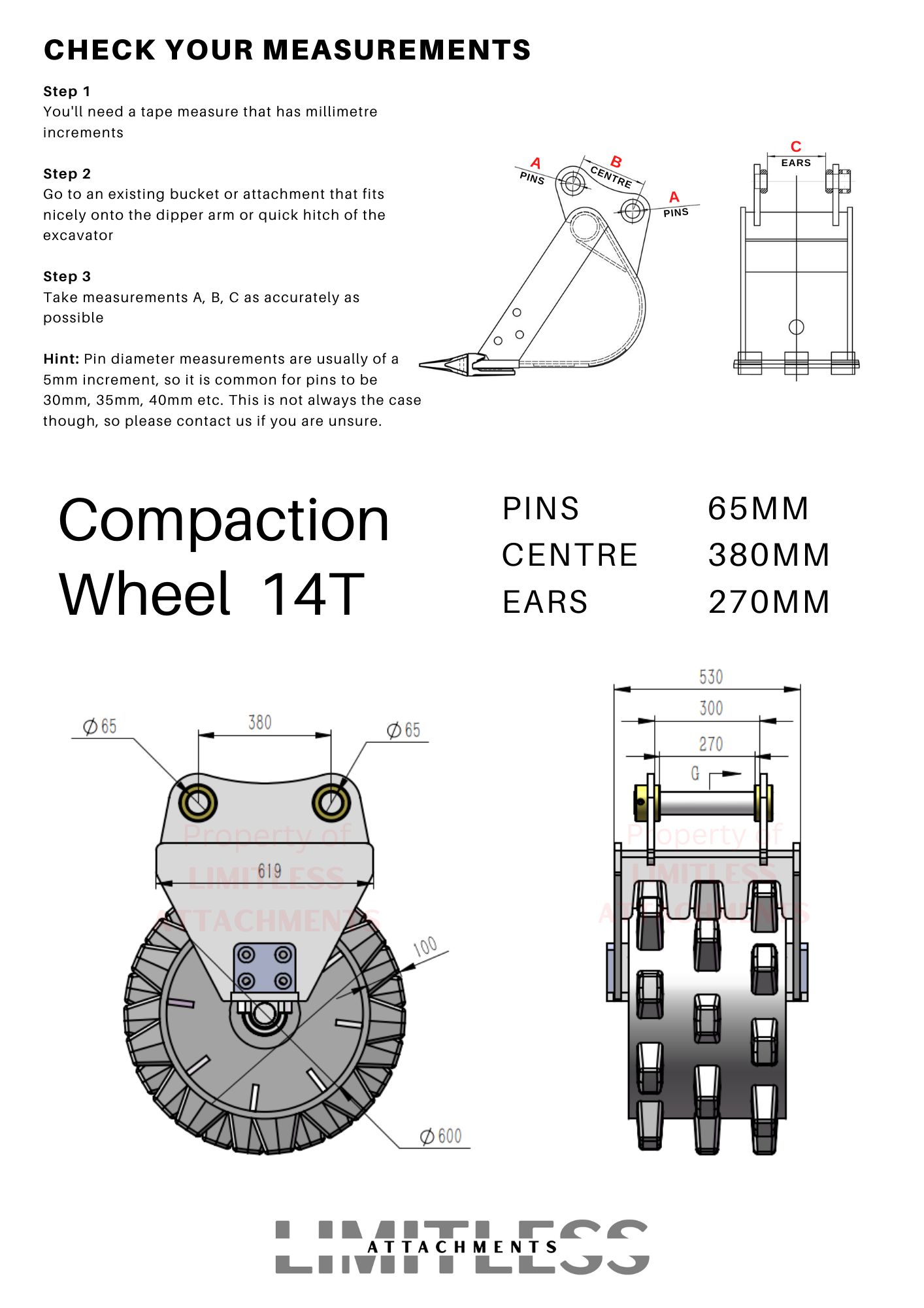 Compaction Wheels Limitless Attachments Australia