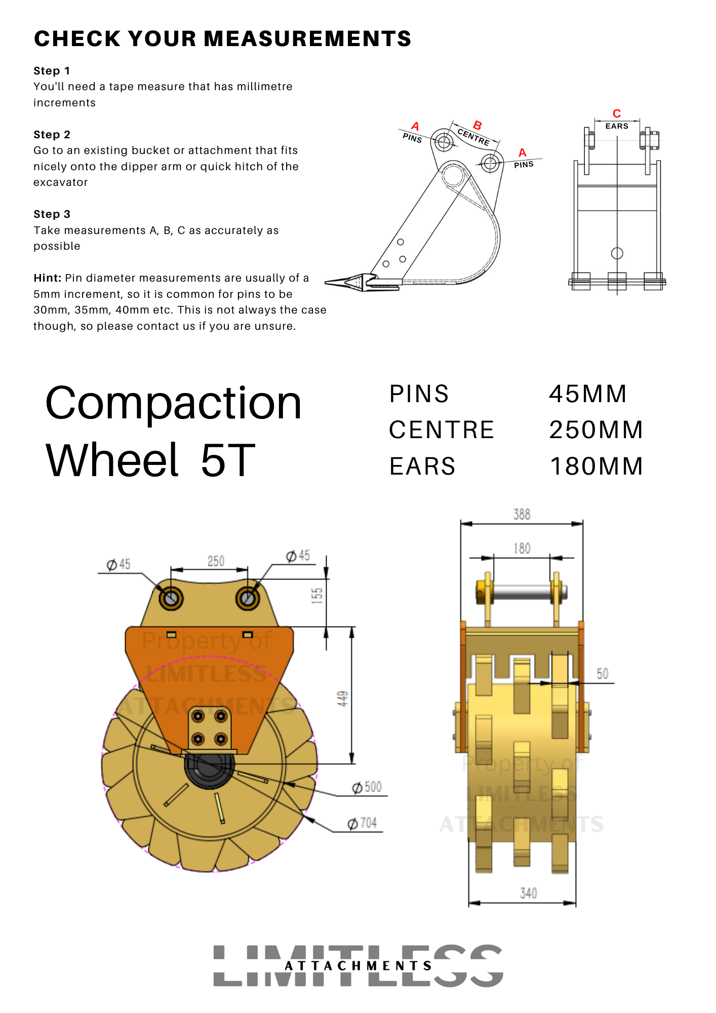 Compaction Wheels – Limitless Attachments Australia
