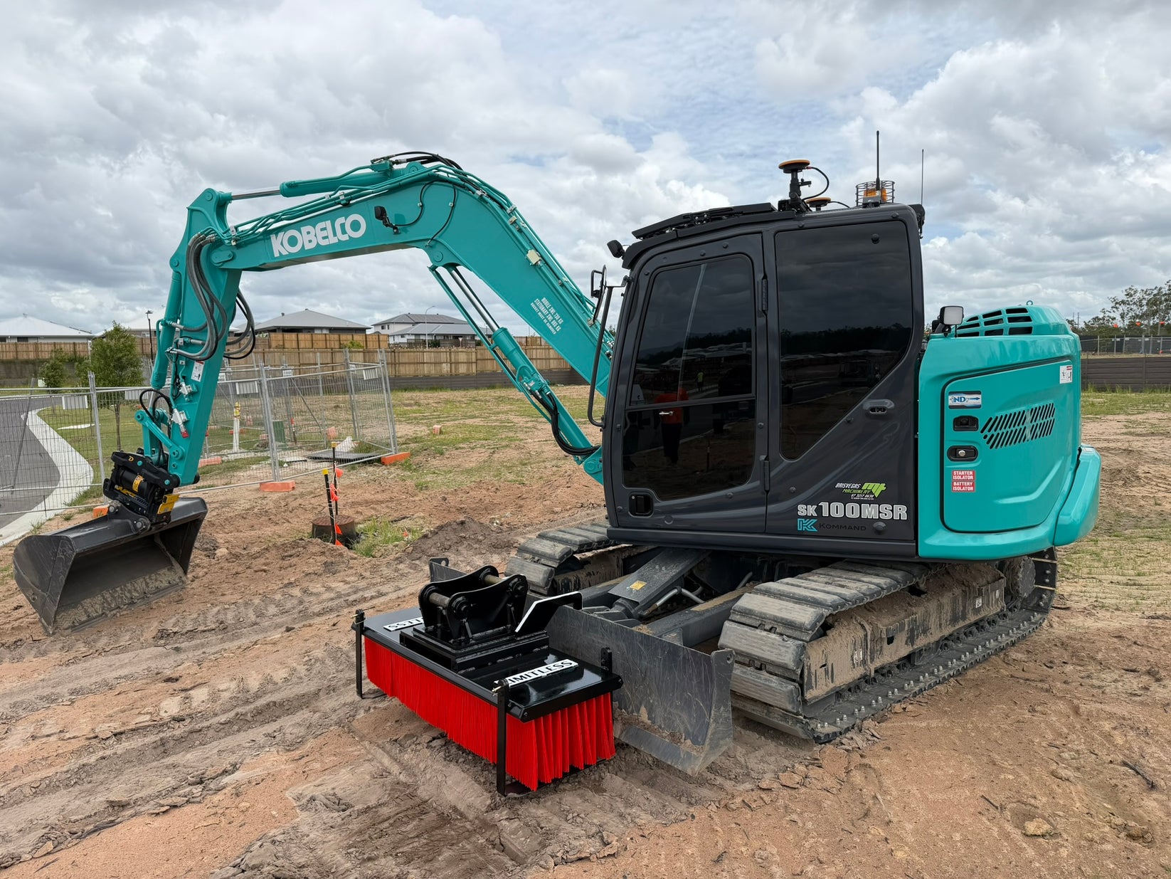Excavator Brooms – Limitless Attachments Australia